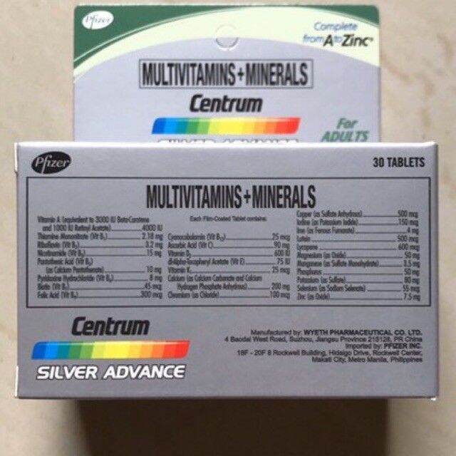 Centrum Silver Advance Multivitamins Plus Minerals Adult 50 Complete