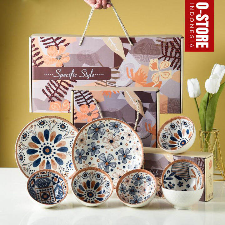 Hampers Pernikahan Souvenir Unik Gift Box Set Hampers Piring Mangkok ...