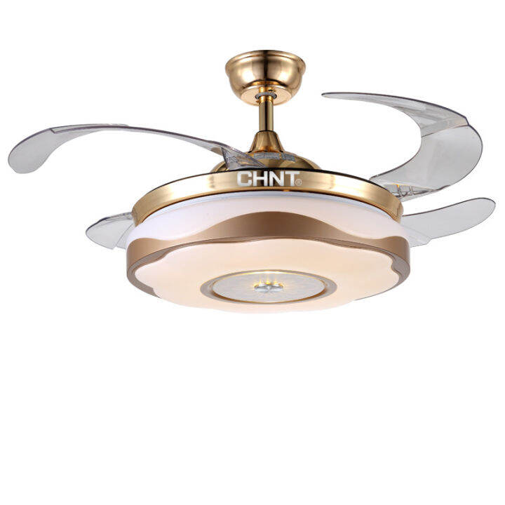 CHNT Invisible Ceiling Fan With Light Modern Chandelier Ceiling Light ...