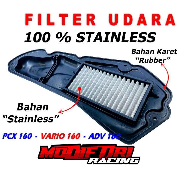 PCX 160 CC FILTER UDARA PCX 160 CC ADV 160 CC FILTER STAINLESS RACING ...