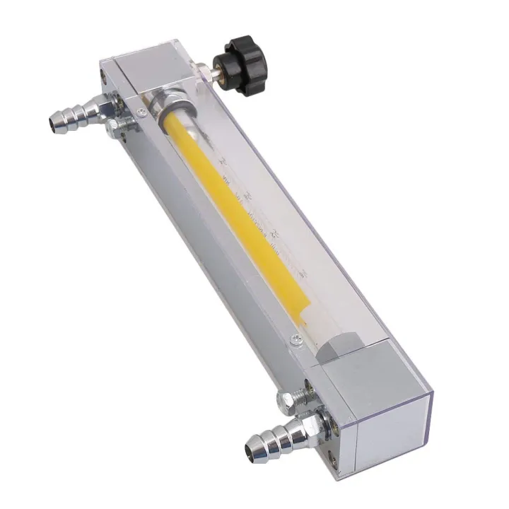 Silver Metal Acrylic LZB-10 Oxygen Flow Meter 160-1600L/h Air Gas Flow ...