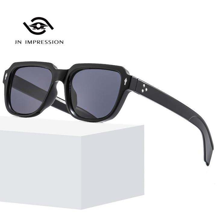 JN IMPRESSION แว่นกันแดดสไตล์ตามท้องถนนสไตล์ตามท้องถนนสไตล์เกาหลีแว่นตาแฟชั่นย้อนยุคสำหรับเล็บ ...