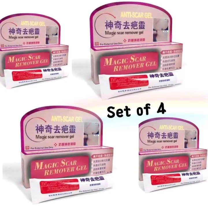 (SET OF 4) New package Scar Remover Gel Anti-Scar Magic Effective 40G ...