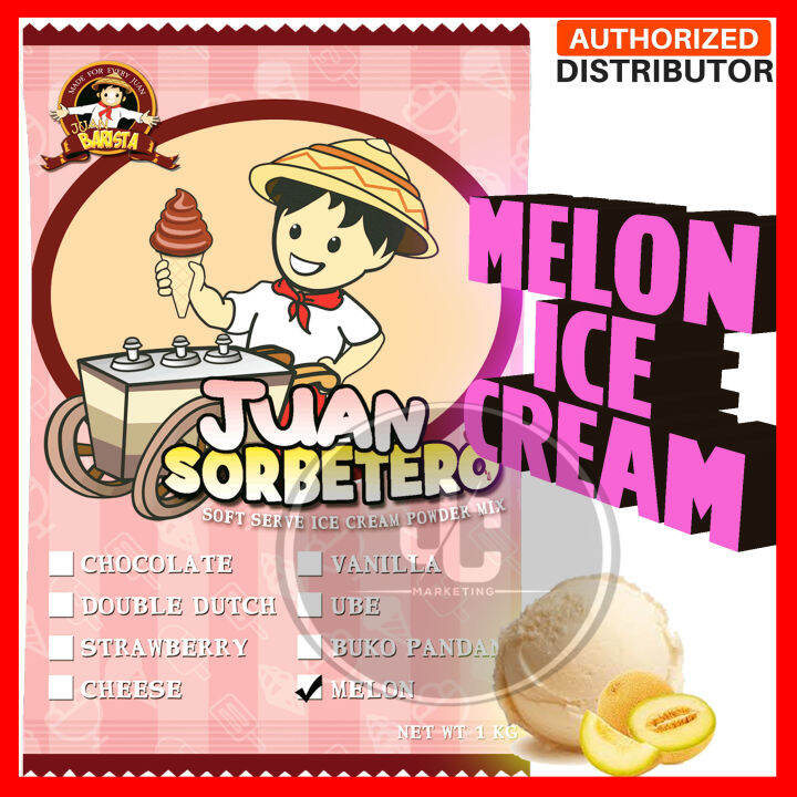 Juan Sorbetero™ Melon 1kg Soft Serve Ice Cream Powder Mix Ice Cream ...