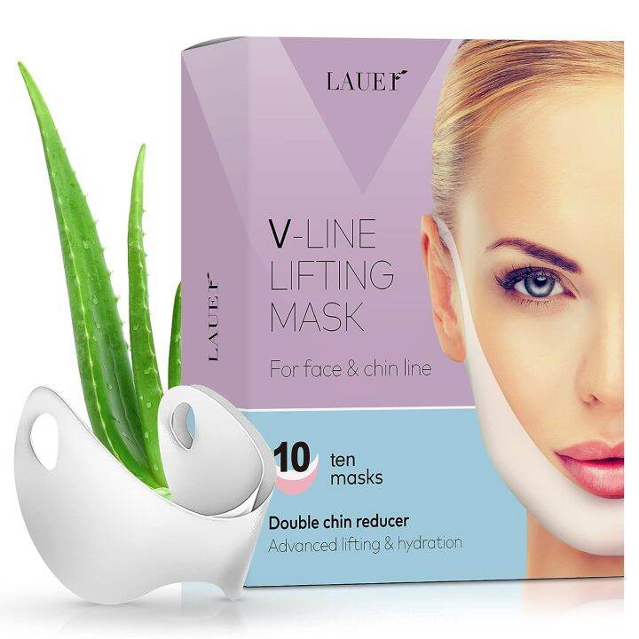 LAUER COSMETIC V-Line Lifting Mask for Face and Chin Line 10 Mask ...