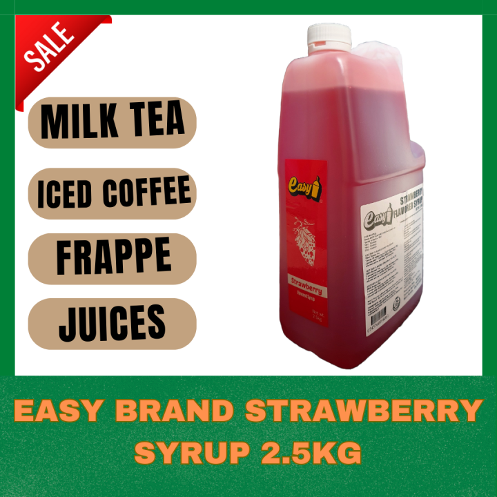 Easy Brand Strawberry Syrup 2.5kg - NURTUREPLUS | Lazada PH