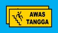 Stiker VINYL AWAS TANGGA Uk. 23 x 10 cm Sign RAMBU K3 | Lazada Indonesia