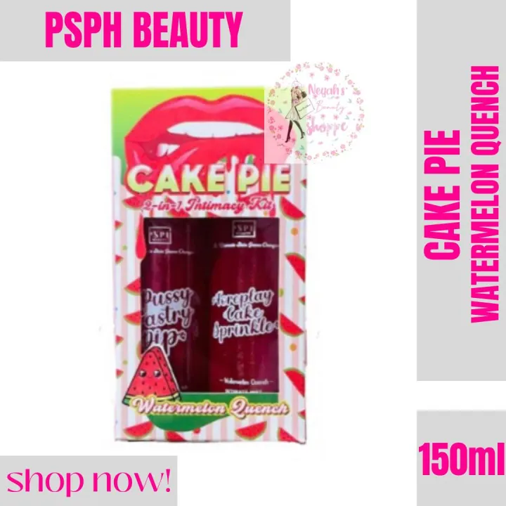 CAKE PIE 2-IN-1 INTIMACY KIT WATERMELON QUENCH by PSPH BEAUTY DISCREET PACKAGING | Lazada PH