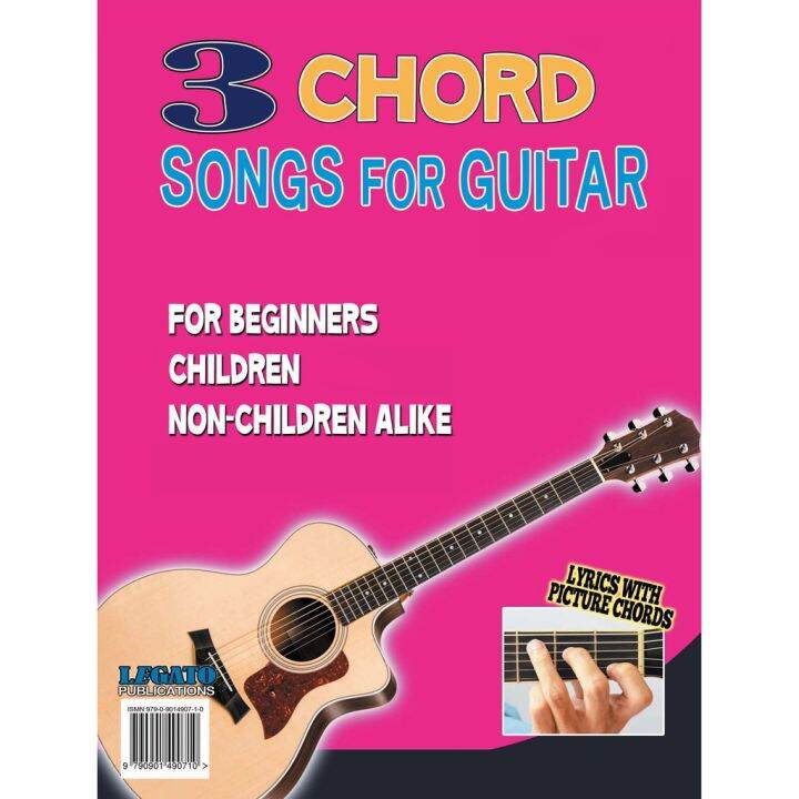 3 Chord Songs for Guitar Book, Basic Guitar Songbook, Guitar Chord Book, Guitar Book, Basic ...
