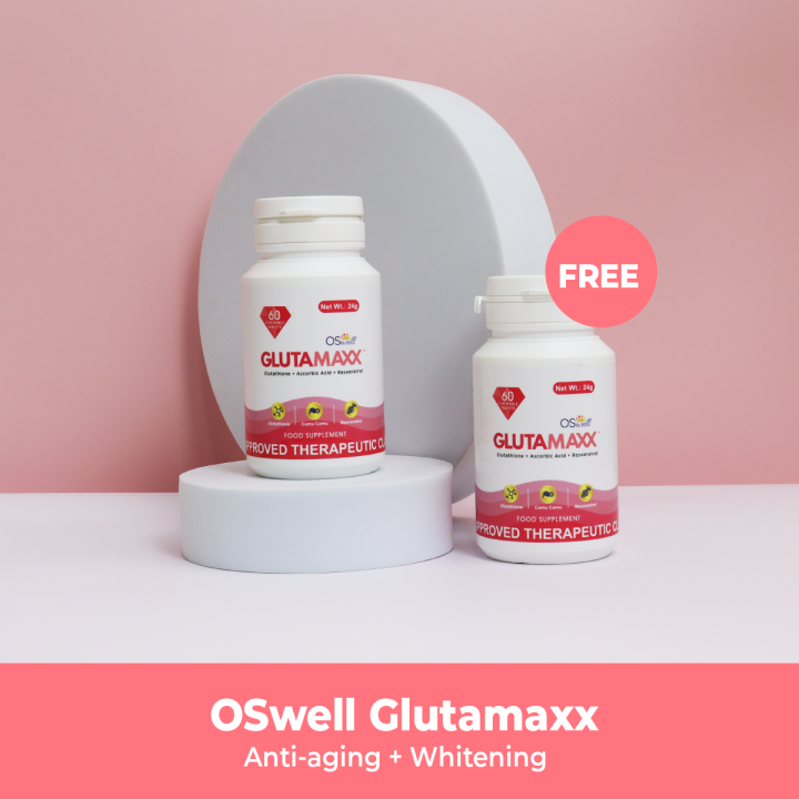 Oswell Gluta Maxx - (2 bottle) 60 Chewable Tablet for Whitening ...