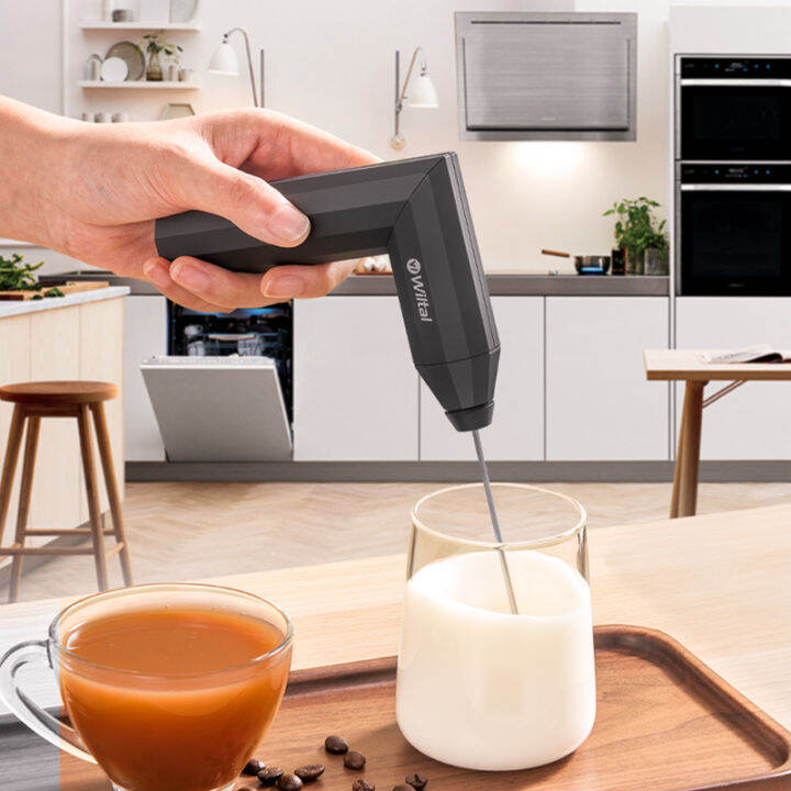 "Self-operated" German electric milk foam machine hand-held coffee ...