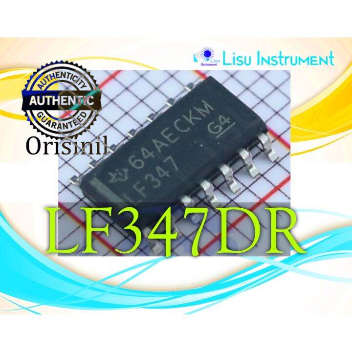 ORIGINAL LF347DR Quad General-Purpose JFET-input Operational Amplifier SOIC-14 Texas Instruments ...