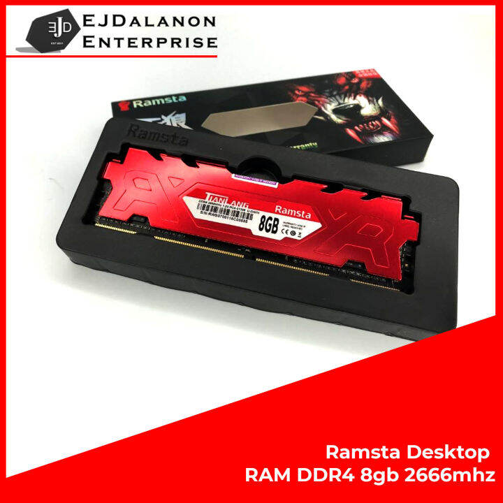 RAMSTA DESKTOP RAM SIRIUS DDR4 8GB MEMORY 2666mhz | DDR4 8GB RAM | 8GB ...
