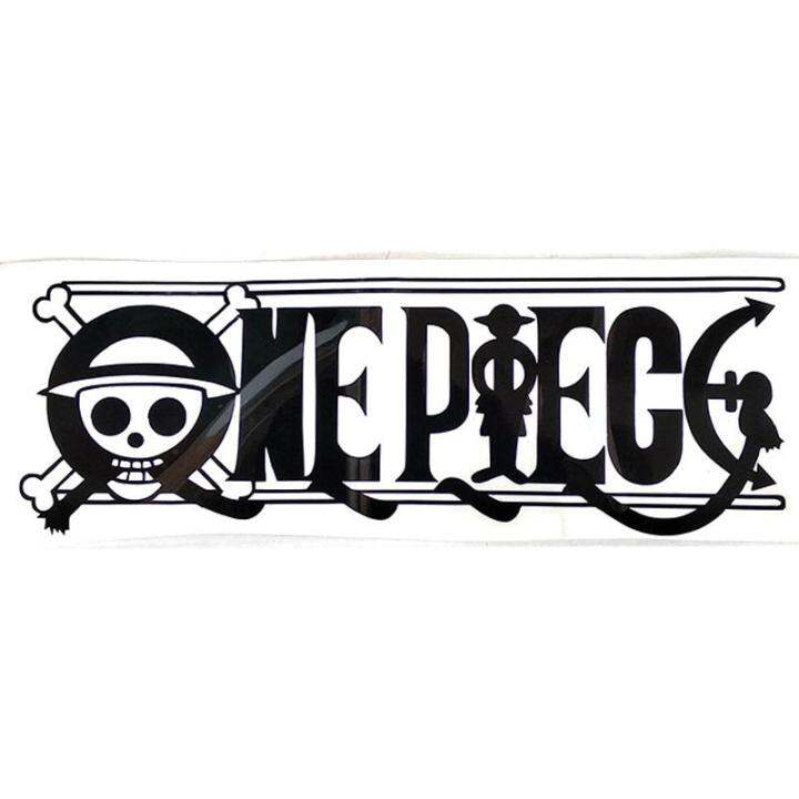 Stiker Mobil Siluet One Piece Luffy Tulisan Body Kaca Decal Silhouette ...