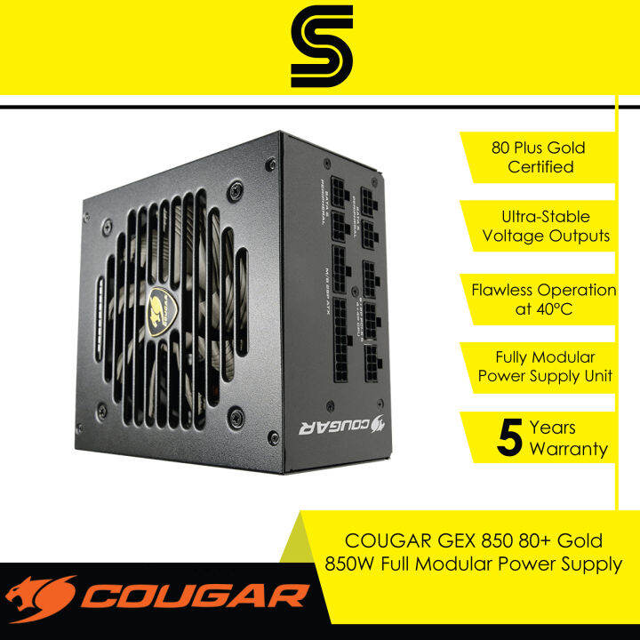 COUGAR GEX 850 80+ Gold 850w Full Modular Power Supply | Lazada