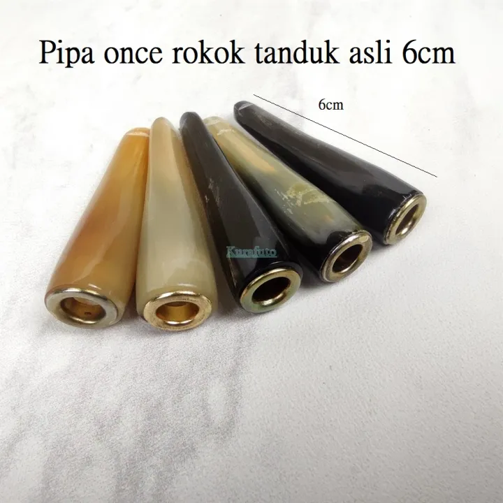 pipa once rokok mini 6cm tanduk kerbau / pipa rokok bahan tanduk bukan ...