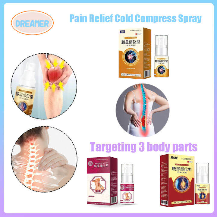 Lumbar Spine Spray Cold Compress Gel for Cervical Spine Neck Pain Knee ...