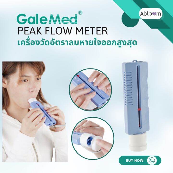 Galemed เครื่องวัดอัตราลมหายใจออกสูงสุด Peak Flow Meter (สำหรับผู้ใหญ่ ...