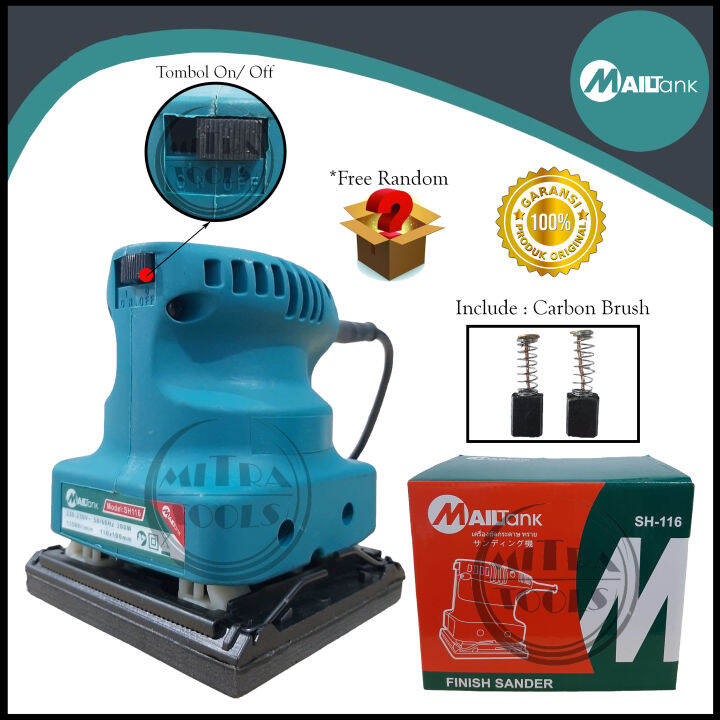 MAILTANK SH-116 Mesin Amplas Kayu Elektrik / Electric Sander Machine ...