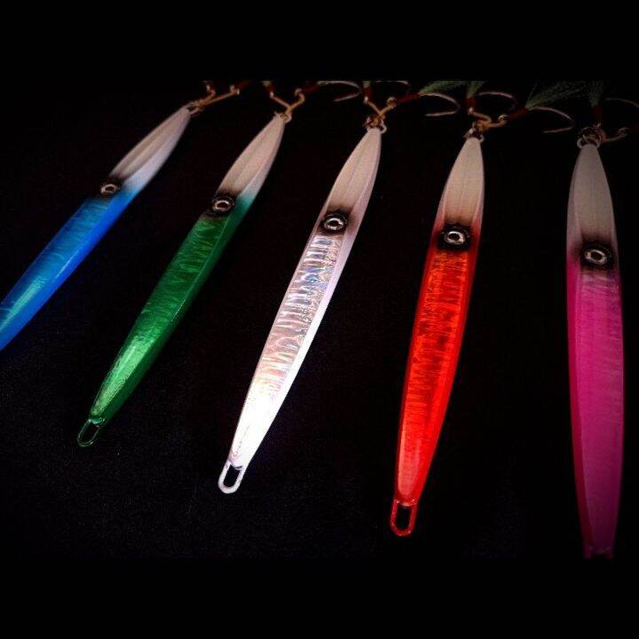 Luminous Metal Jig lure Glow Jigging bait #016 60~400g | Lazada PH