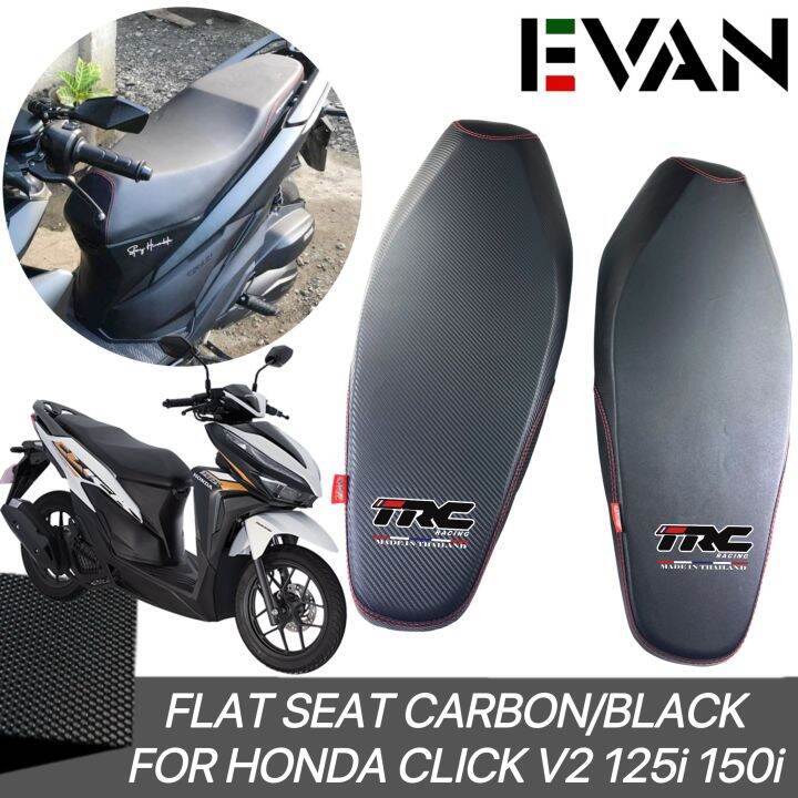 Flat Seat Carbon/Black For Honda Click v2 125i 150i Made in Thailand ...