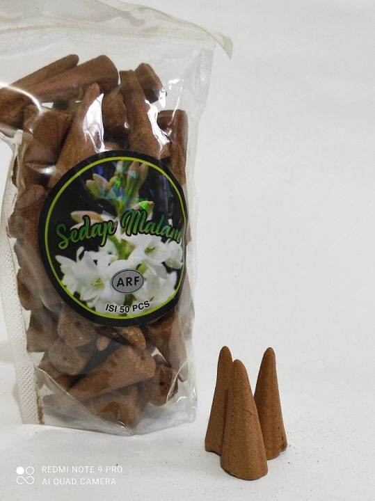 buhur kerucut SEDAP MALAM pengharum ruangan ARF 50biji sebungkus ...