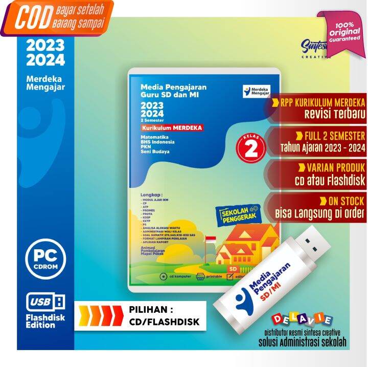 CD/FLASHDISK RPP PERANGKAT PEMBELAJARAN SD/MI KELAS 2 MODUL AJAR ...