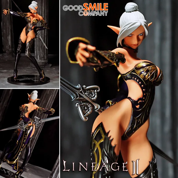 Model โมเดล ของแท้ 100% Good Smile Company จากเกม リネージュ Lineage II ลินเนจ 2 Dark Elf ดาร์ก เอลฟ์ ...