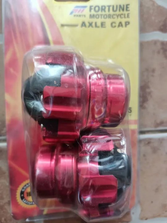 MOTORCYCLE AXLE CAP RED | Lazada PH