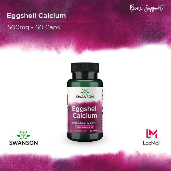 Swanson Eggshell Calcium With Vitamin D-3 60 Caps | Lazada PH