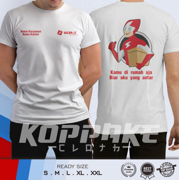 Kaos Maskot Sicepat Express Request Nama Karyawan & Kantor Baju Distro ...
