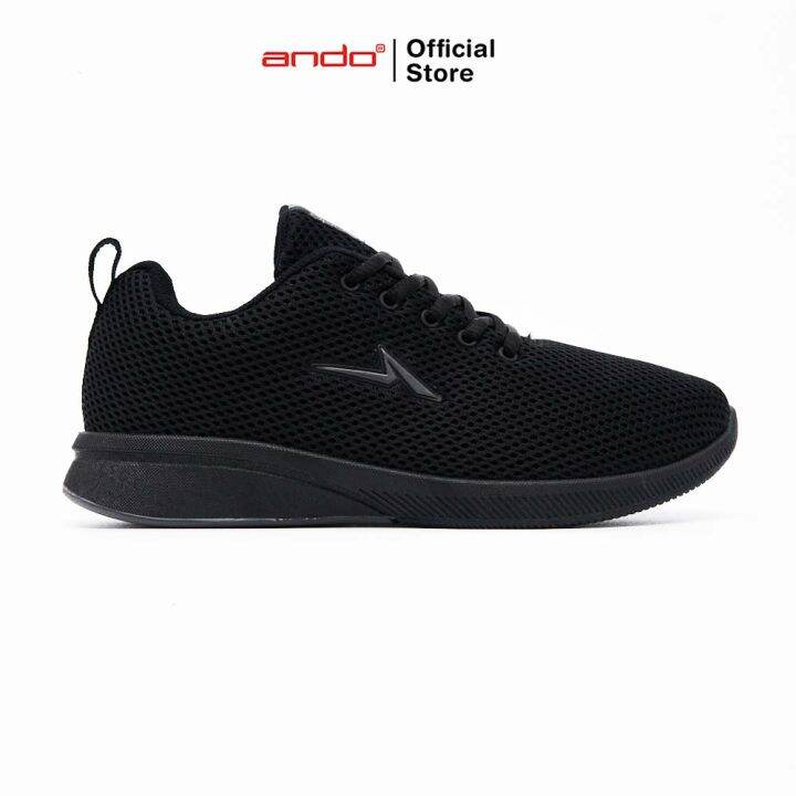 Ando Official Sepatu Sneakers Bsc 35 Remaja - Hitam/Hitam | Lazada ...
