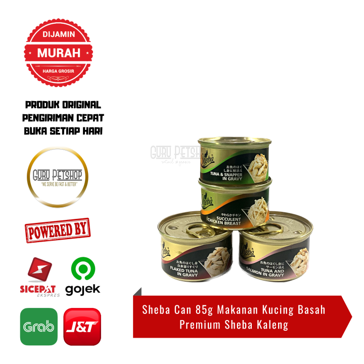 Sheba Can kaleng 85g Makanan Kucing Basah Premium Sheba Kaleng | Lazada ...