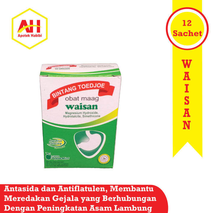 Waisan Waysan box 12 sach Obat Maag waisan | Lazada Indonesia