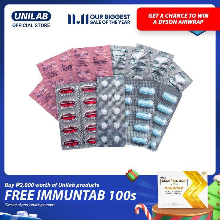 FIRST AID TRAVEL KIT: Bioflu 20s, Medicol Advance 400mg 10s, Diatabs ...