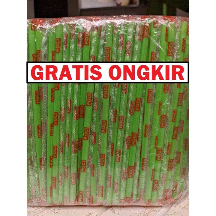 ts- sedotan teh poci PACK isi original wrapping straw poci 6mm | Lazada ...