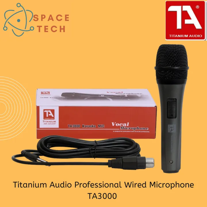Titanium Audio TA3000 Professional Karaoke Mic Wired Microphone Videoke ...