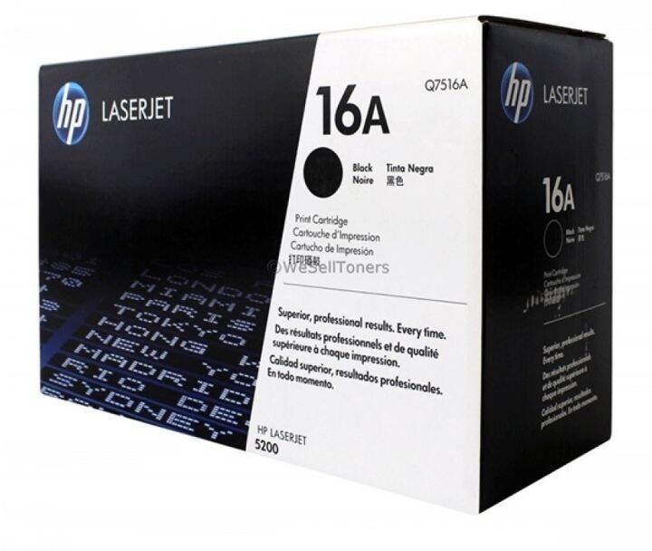 HP 16A / Q7516A Black Original Toner Cartridge | Lazada PH
