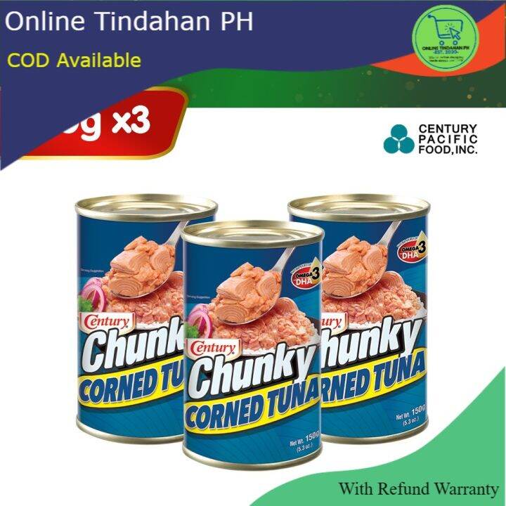 Century Chunky Corned Tuna 150g Pack of 3 | Lazada PH