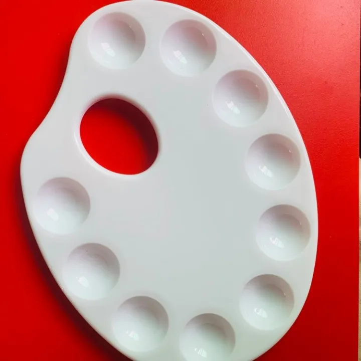 Artist Palette 10 Holes (3cm) Plastic Mixing Plate | Lazada PH