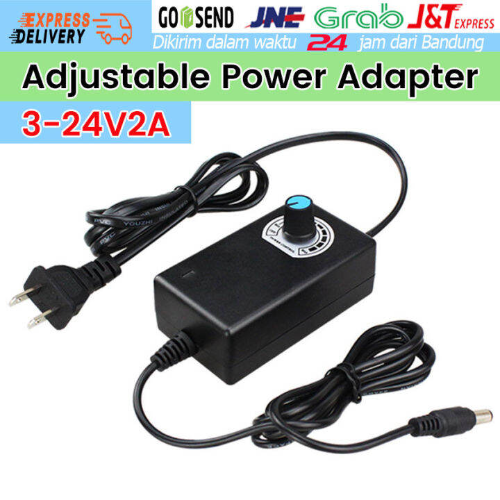 Adjustable Adaptor Switching 3-24 Volt Dc 2A 5V 12V Adapter Adjustable ...