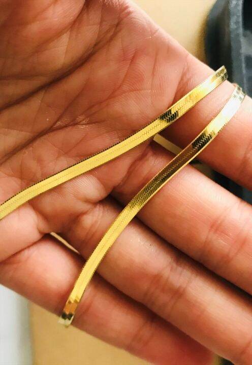 ⚡Snake Chain,18K SAUDI GOLD NECKLACE, HINDI MAKATI AT HINDI NAG KUKUPAS ...