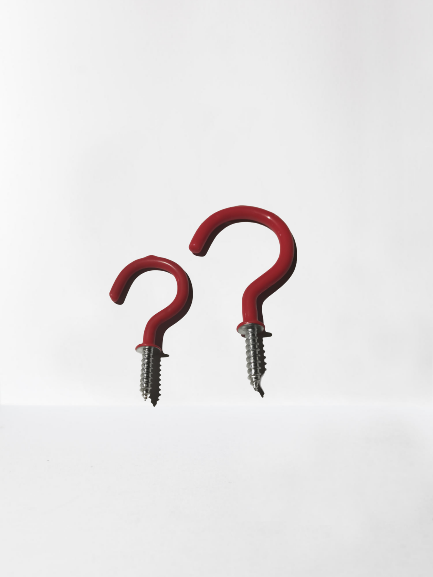 Rubber Coated Cup Hook (5 Pcs) Ceiling and Wall Screw Hook 5pc | Lazada PH