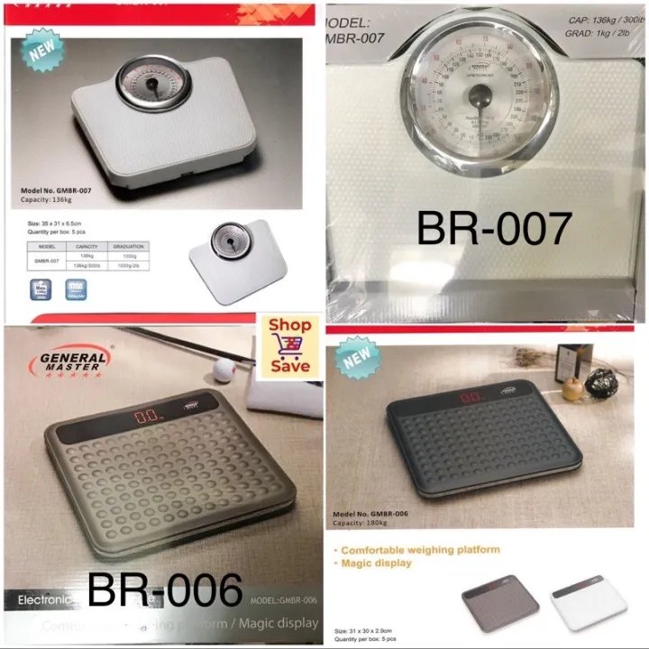 COD TIMBANGAN / BATHROOM SCALE / GENERAL MASTER / HEALTH SCALE ...