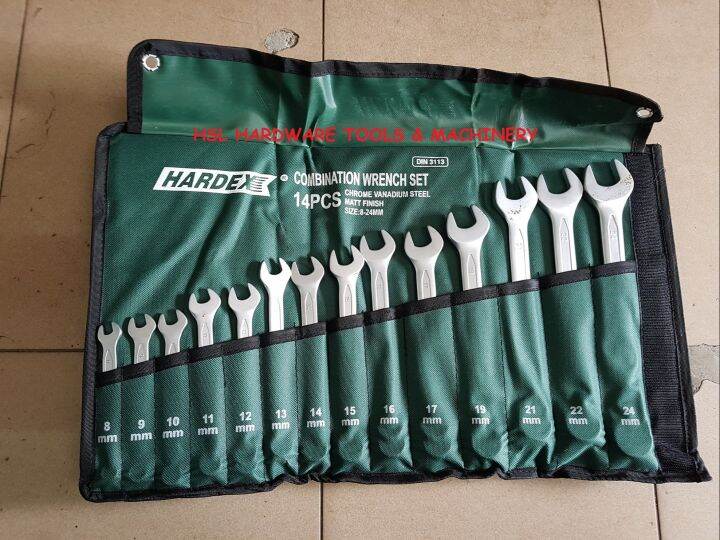 HARDEX DIN3113 14PCS COMBINATION WRENCH | Lazada