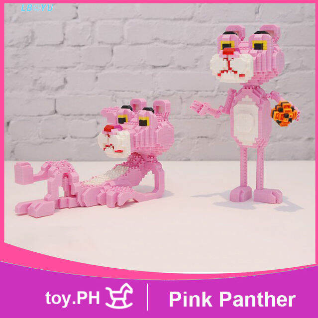 LBOYU pink panther DIY toy small particles micro-diamond building ...
