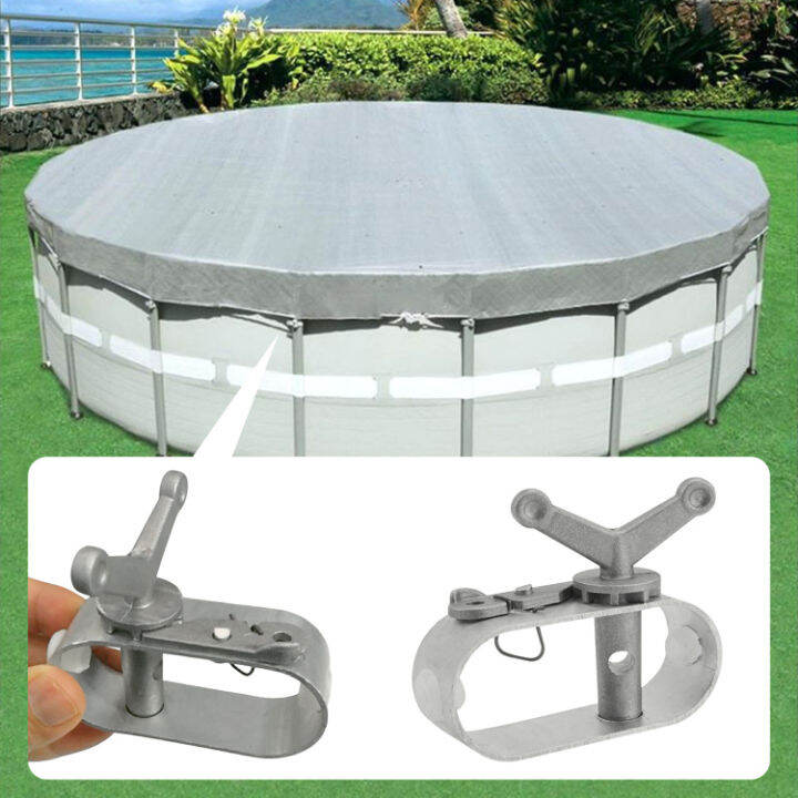 Pool Cover Winch Aluminum alloy Swim Pool Cover Cable Crank Swimming ...