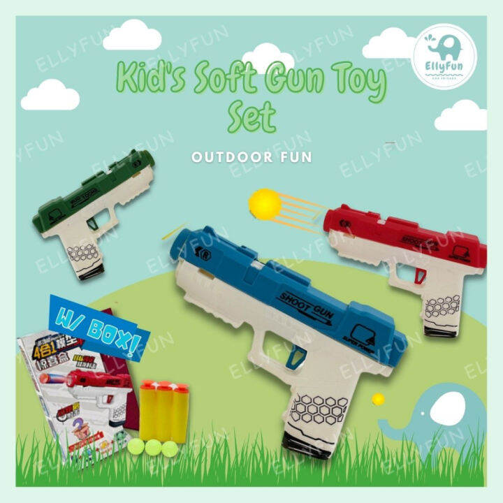 ELLYFUN Kid's Soft Gun Toy Set Soft Bullet Toy Gun For Toddler Children ...