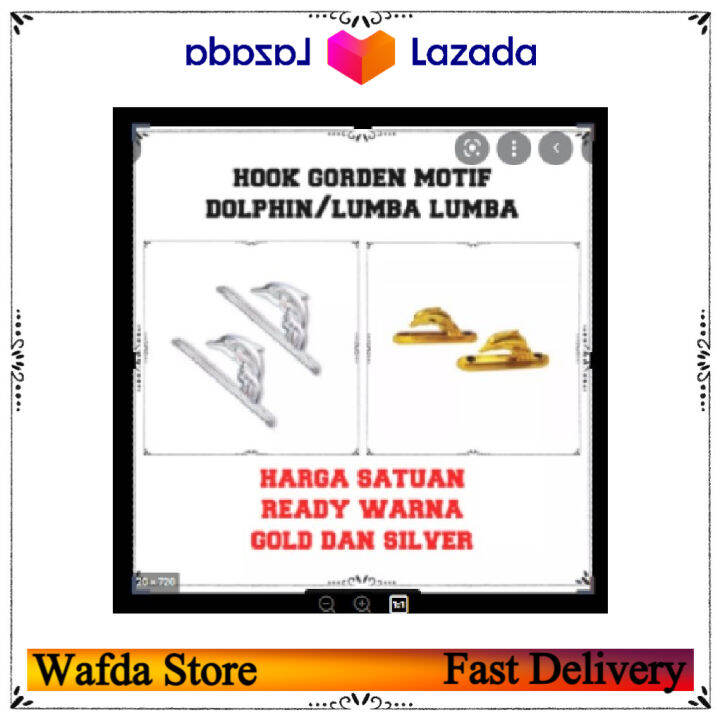 WAFDA HOOK CANTOLAN MODEL DOLPHIN WARNA GOLD SILVER | Lazada Indonesia