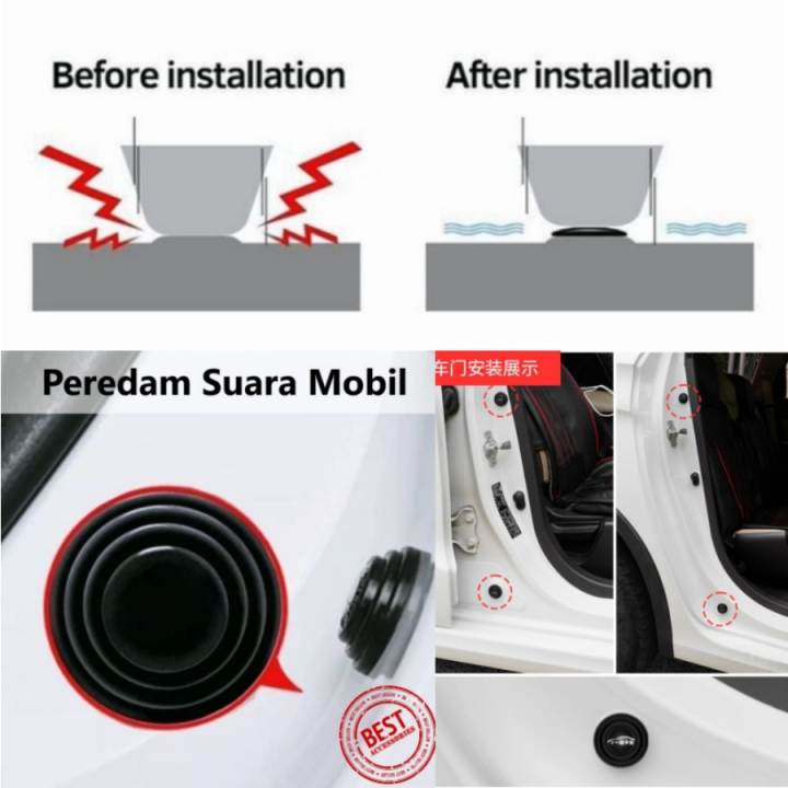 Bantalan Tempel Peredam Suara Pintu Kap Bagasi Mobil Meredam Suara ...